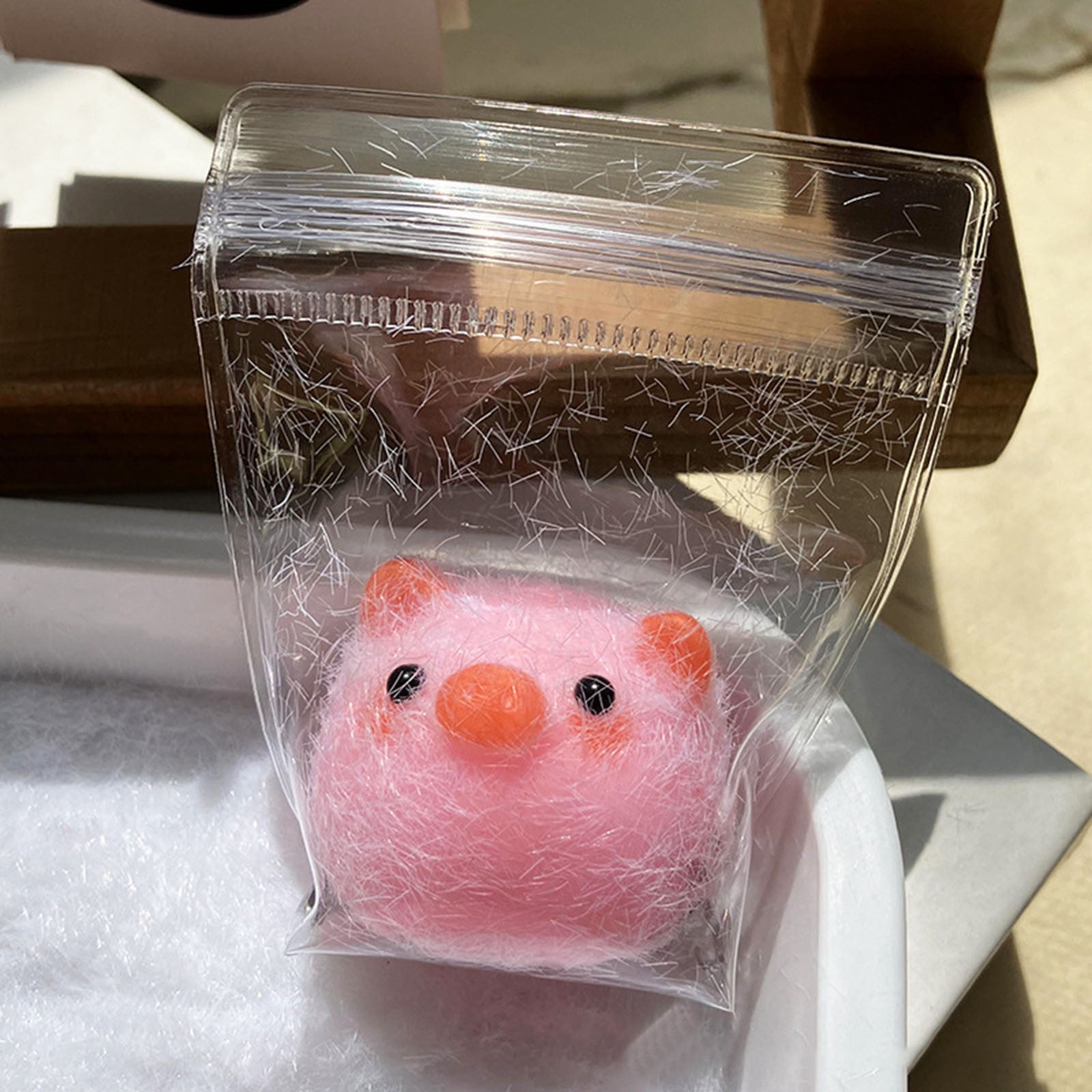 Handmade Taba Squishy Relief Squeeze Toy, Furry Baby Animals Silicone ...