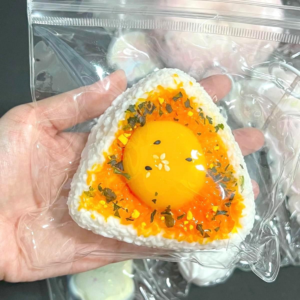 Handmade Taba Squishy Rice Ball Silicone Squishy Toy for Stress Relief ...