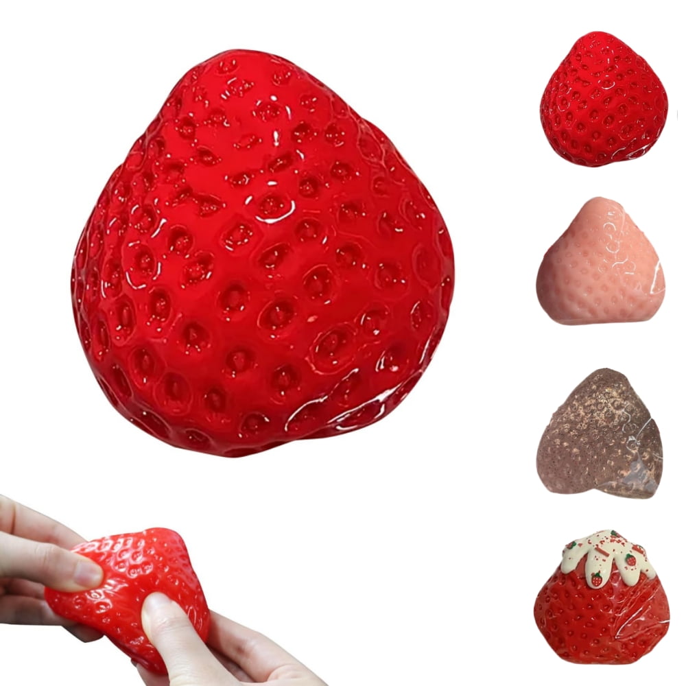 Handmade Taba Squishy Strawberry Kawaii Squishy Stress Relief Toys ...