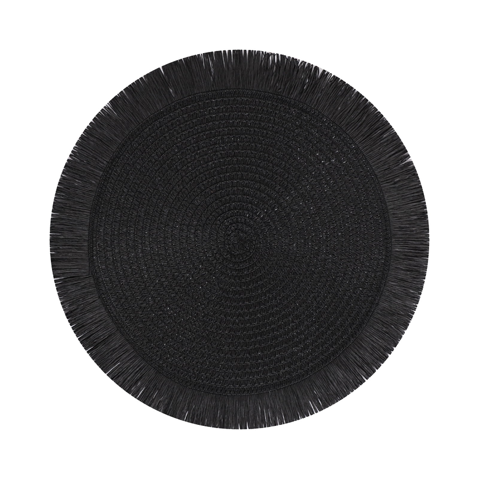 Handmade Tasseled Edge Whiskers Paper Woven Placemats Plate Mats Dining ...