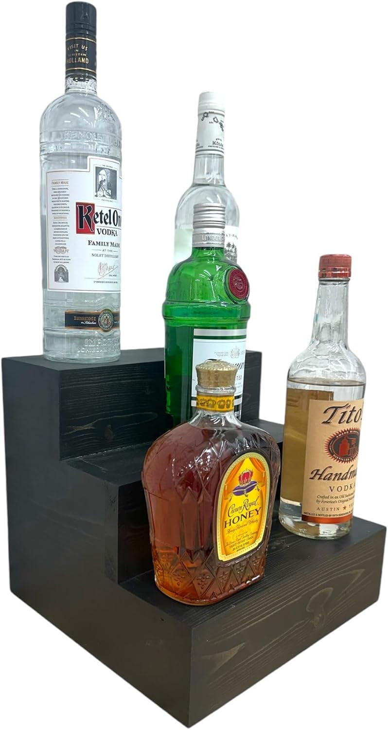 Handmade Tiered Display Shelving - Three Tier Bar Display - Bar ...