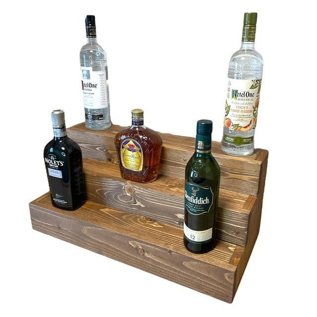 Handmade Tiered Display Shelving - Three Tier Bar Display - Bar ...