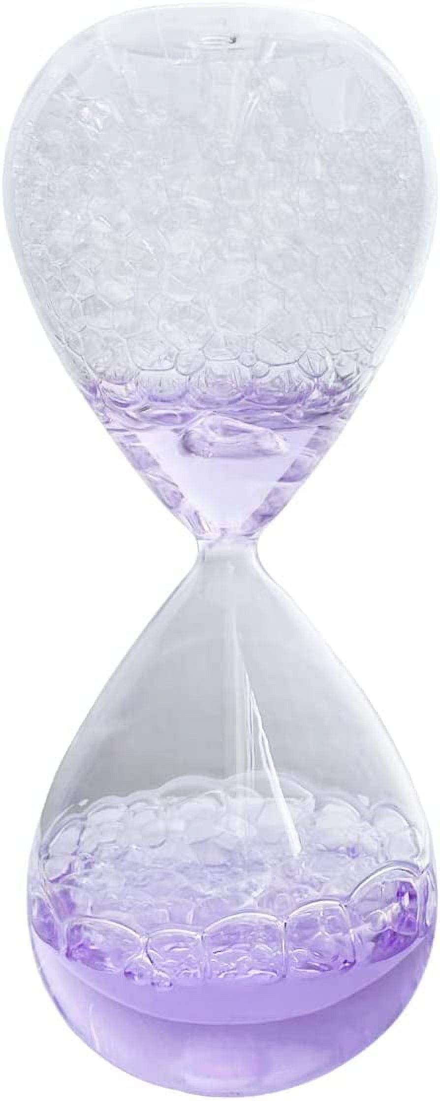 Handmade Timer Bubble Singing Dream Foam Crystal Hourglass Glass Craft ...