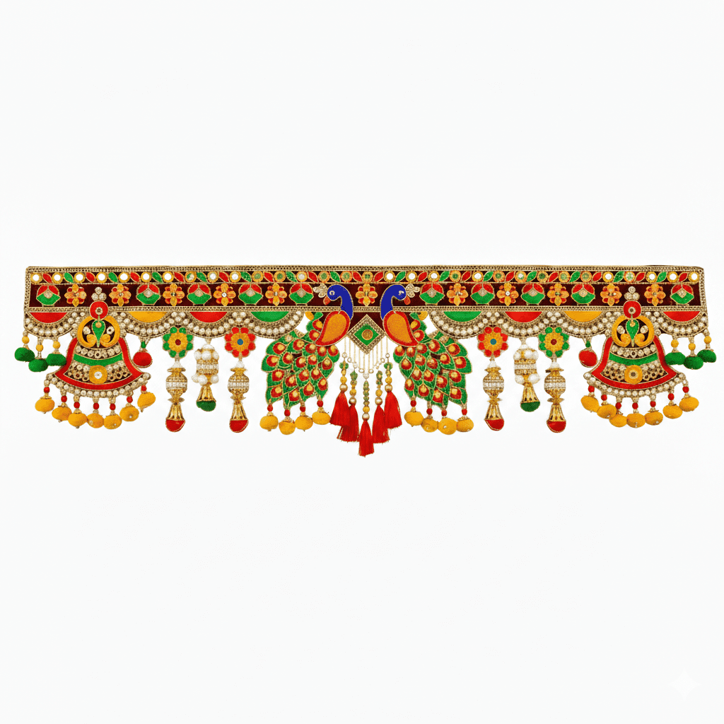 Handmade Toran for Main Door – 3ft Decorative Bandarwal for Home ...