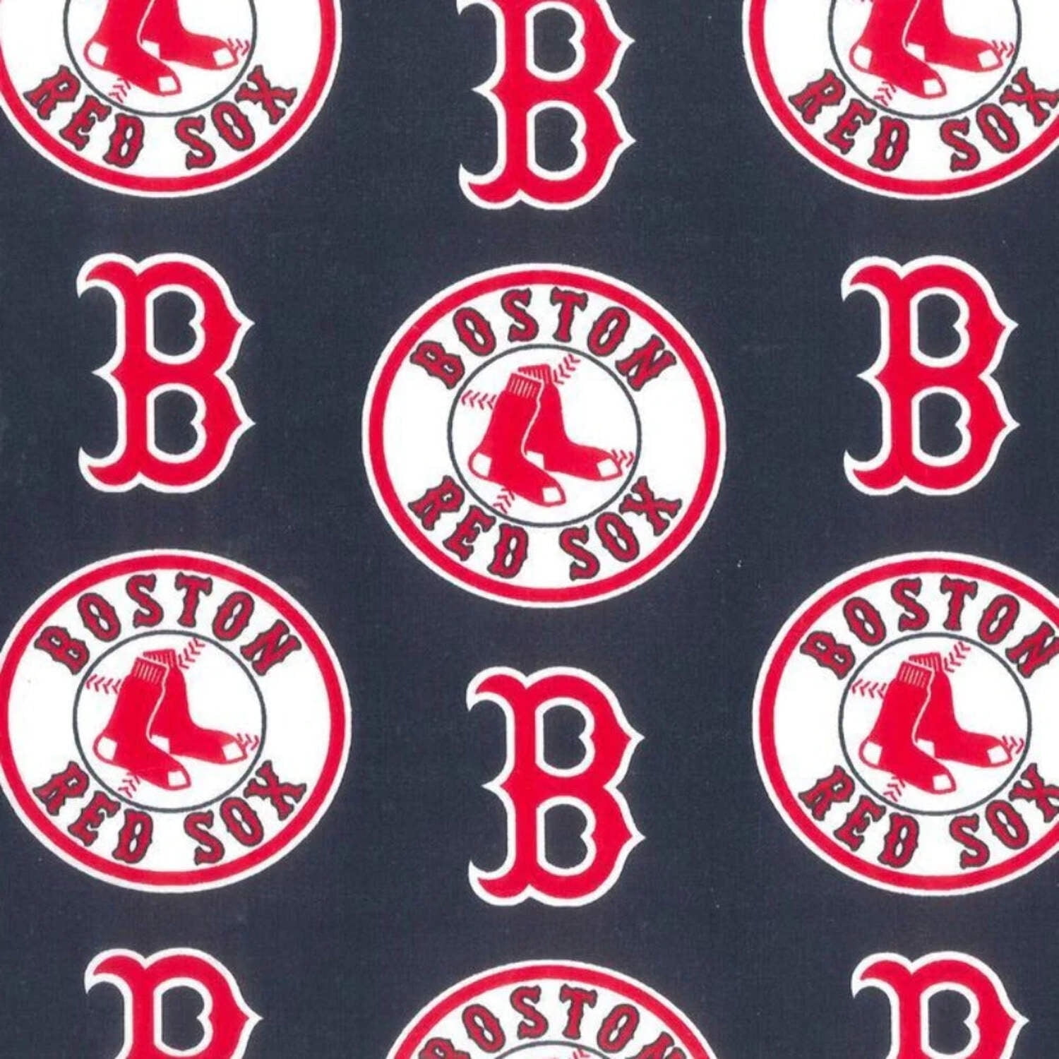 Handmade Valance or Curtain Panel Red Sox Solid Blue - Walmart Business ...