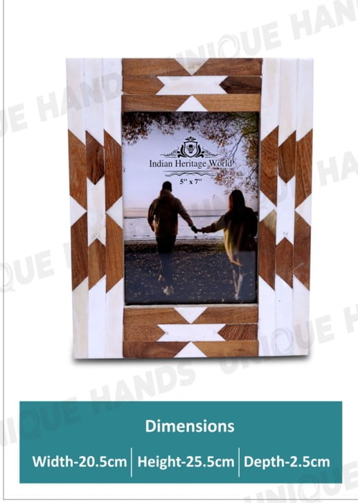 Handmade Vintage Antique Designed Wooden Theme Mango Wood Carved Photo ...