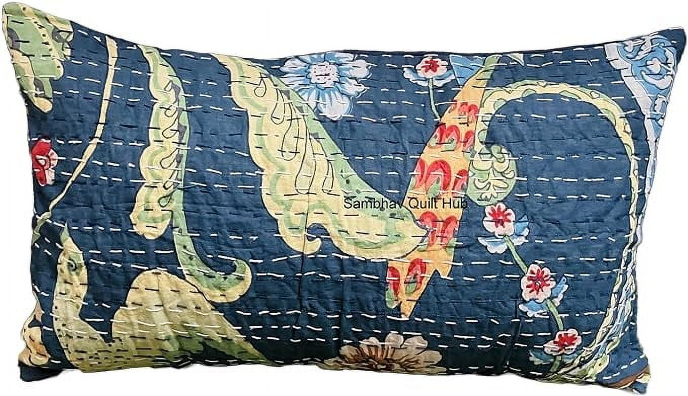 Handmade Vintage Handblock Animal Jungle Monkey Print Floral Kantha ...