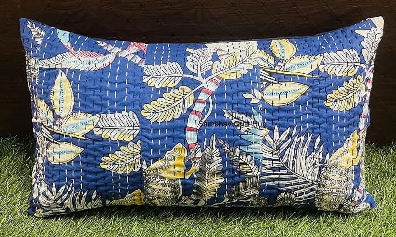 Handmade Vintage Handblock Animal Jungle Monkey Print Patchwork Kantha ...