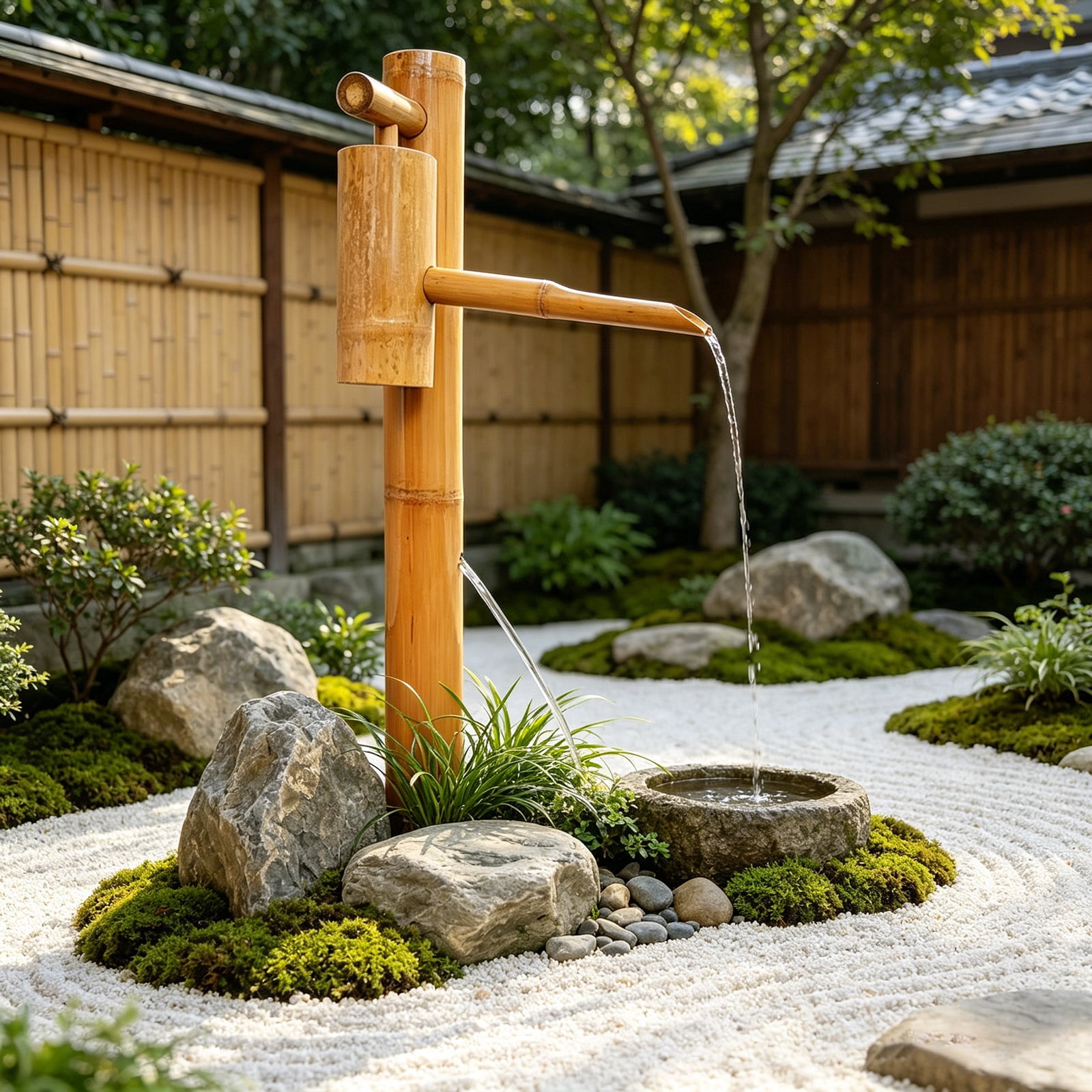 Handmade Water Pump Fountain Kit, Free Standing Bamboo Fountain ...