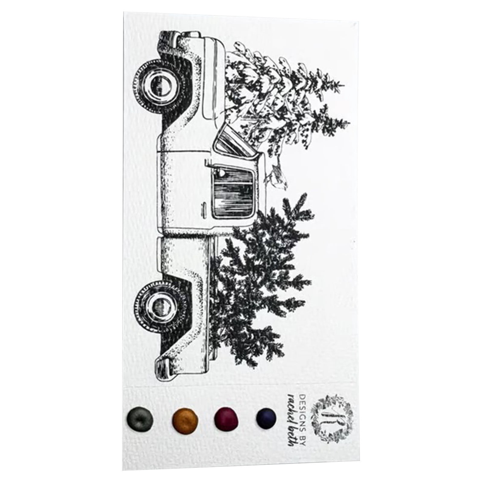 Handmade Watercolor Bookmark Set with Built-In Paint Palette, Raccoon ...
