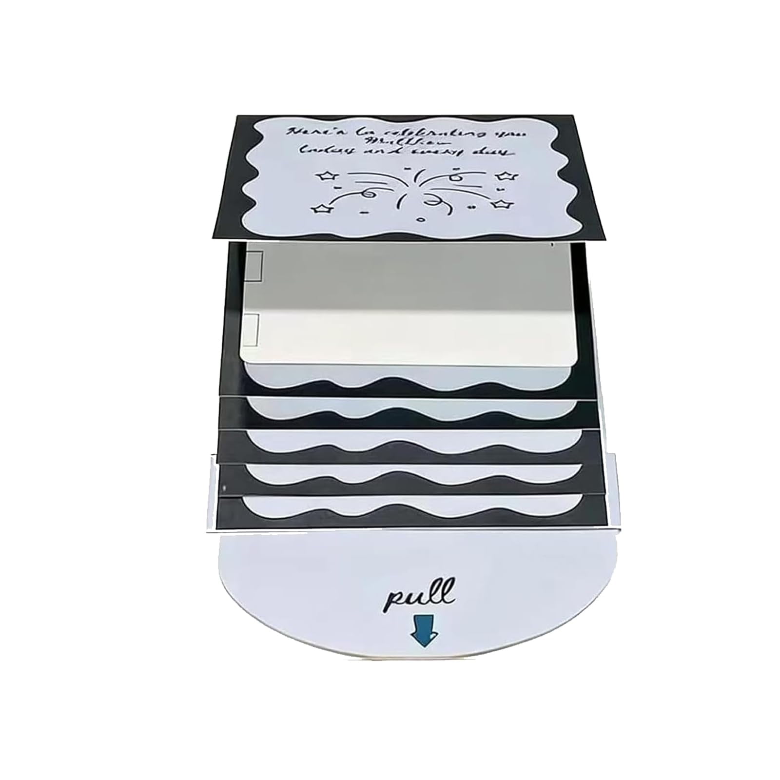 Handmade Waterfall Christmas Gift Card Booklet, Pull-Out Gift Card ...