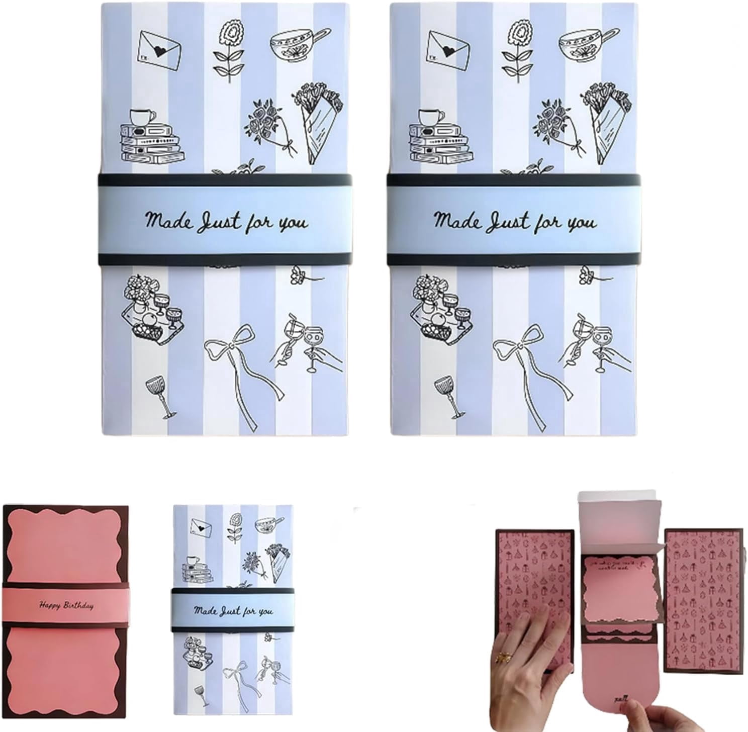 Handmade Waterfall Gift Card Booklet - DIY Personalized Pull-Out Card ...