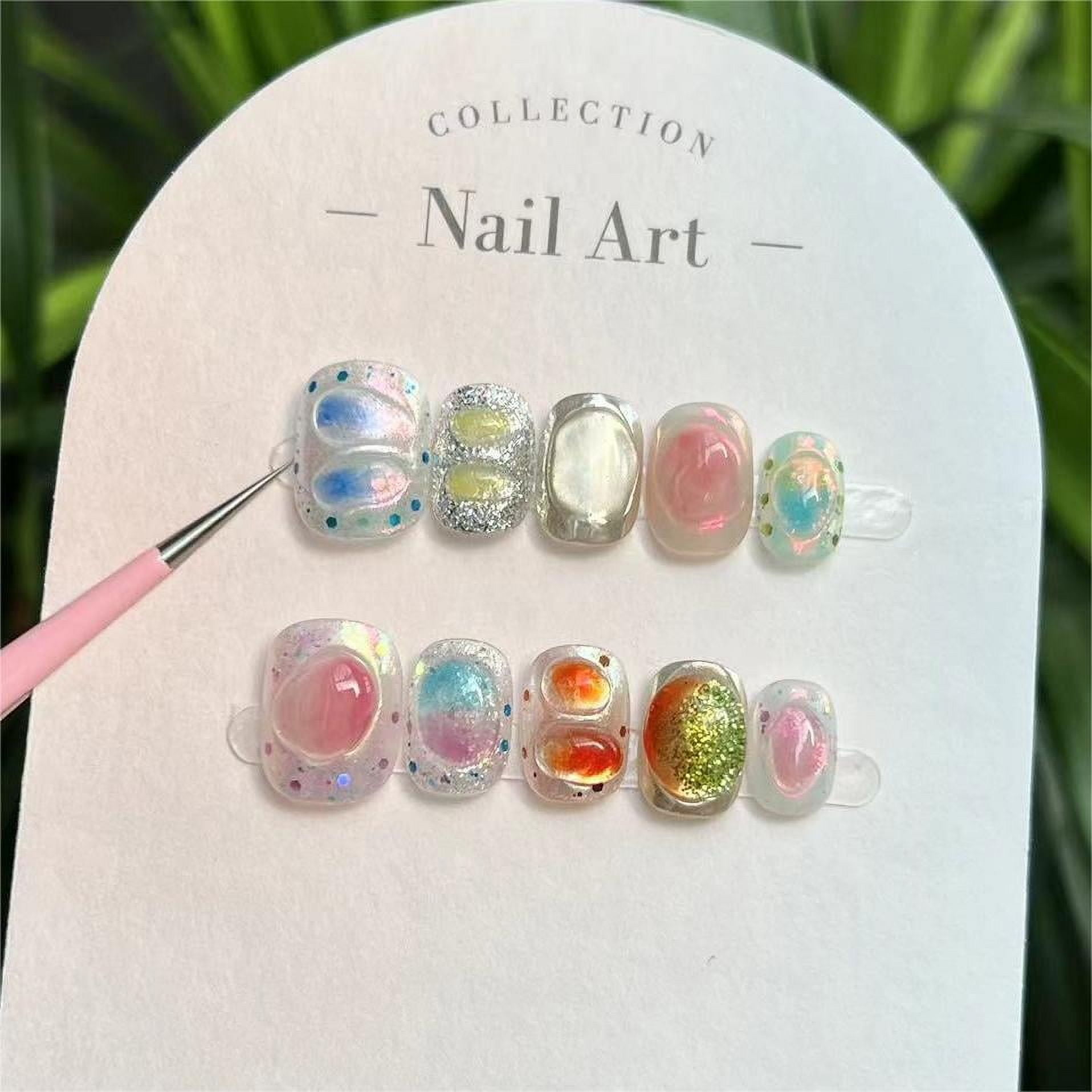Handmade Wearable Nails Candy Color Dopamine Cartoon Cute Fun Candy ...
