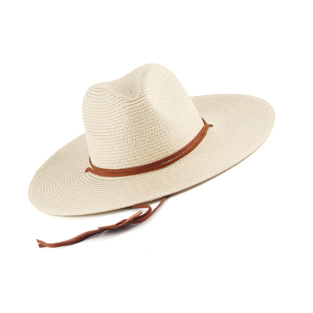 Handmade Weaving Straw Hat for Unisex Beach Hat Holiday Camping Beach ...