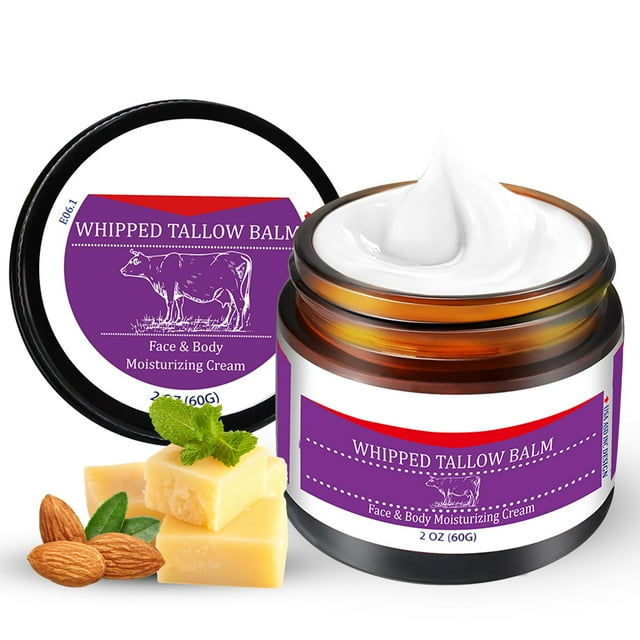 Handmade Whipped Tallow Cream SAF21 - 100% Grass Fed Tallow for Skin ...