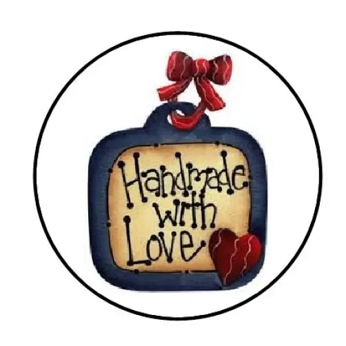 Handmade With Love Stickers Phone Decal Water Bottle Stickers Car ...