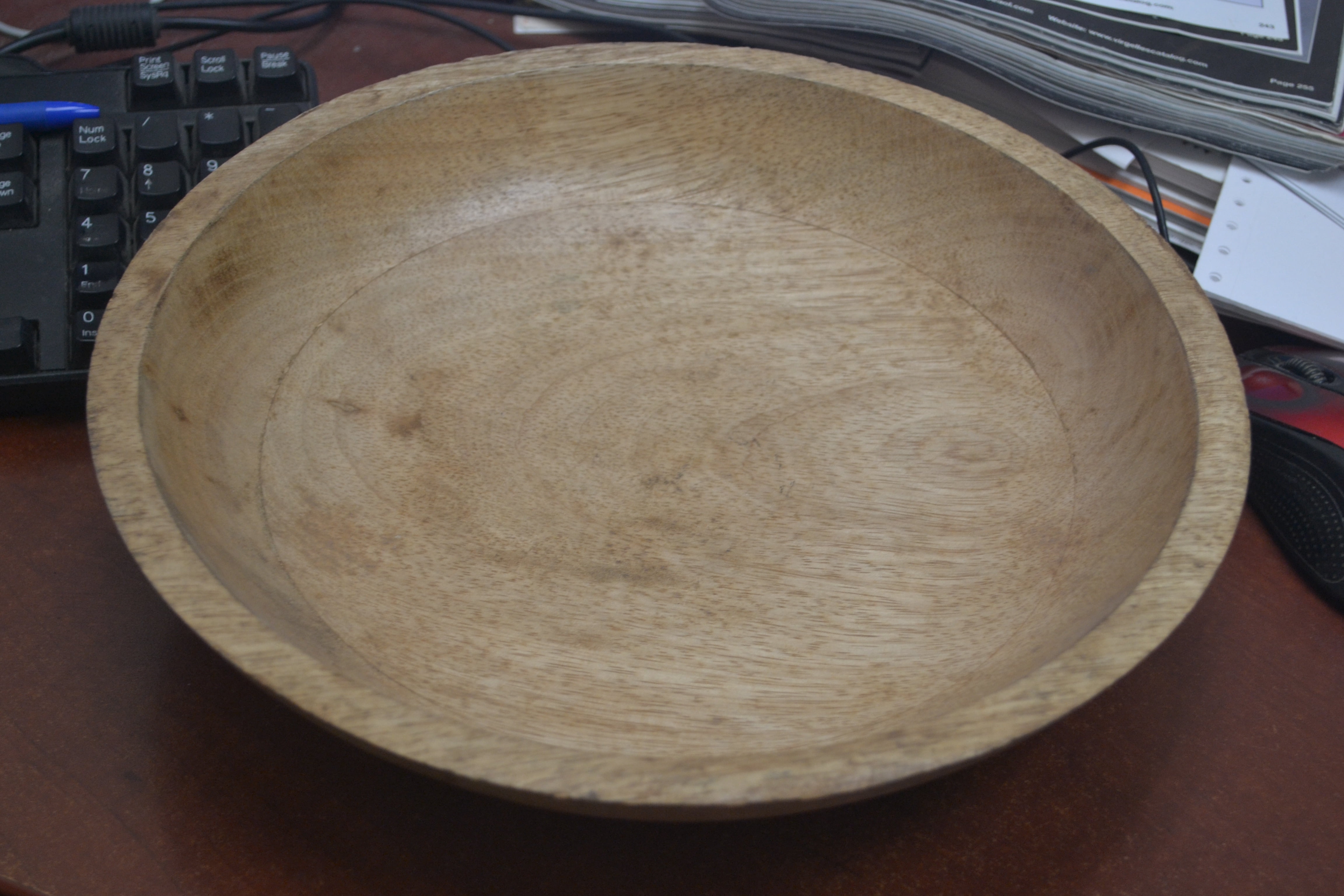 Handmade Wood Round Food Plate Tray 11 3/4" - Walmart.com