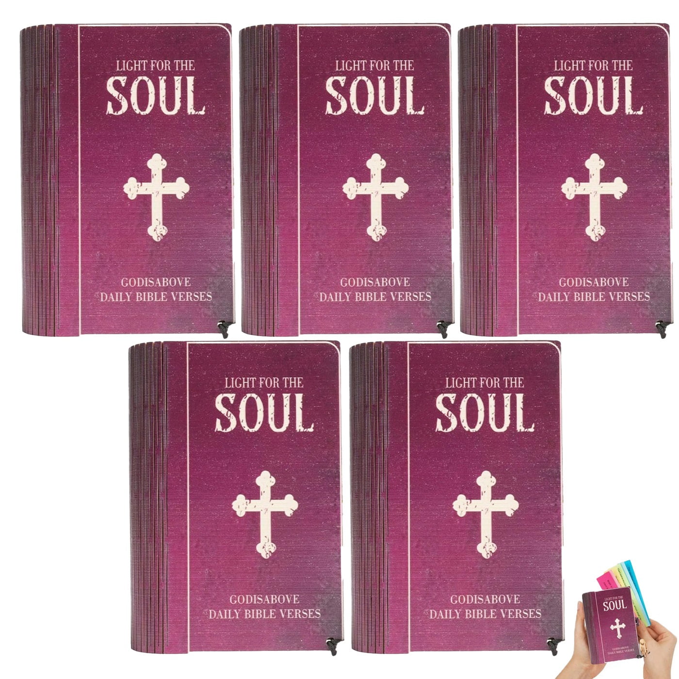 Handmade Wooden Bible Verses Box - Daily Bible Verses, 150 Scripture ...