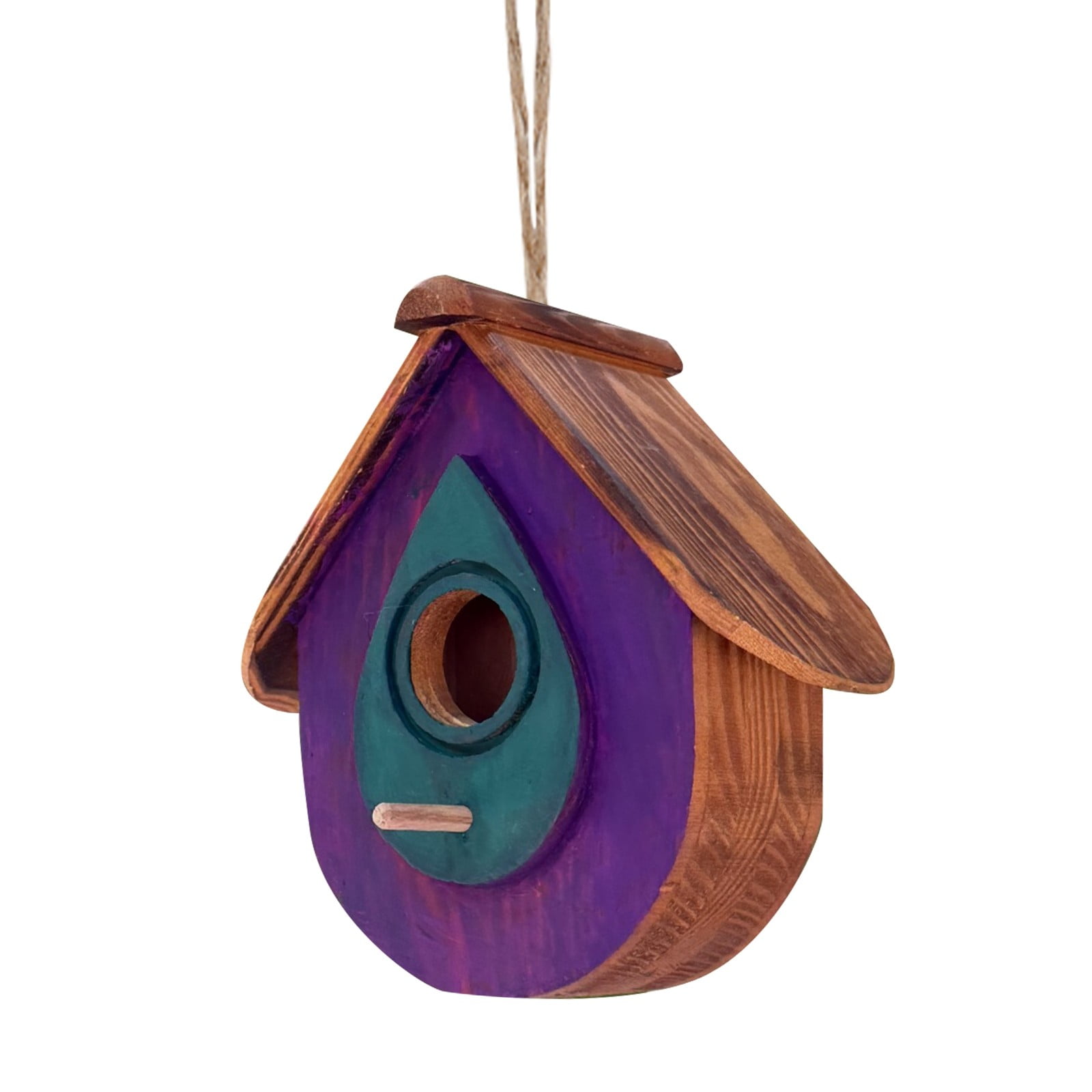 Handmade Wooden Hummingbird Birdhouse – Weather-Resistant Outdoor ...