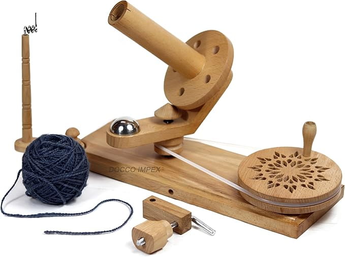 Handmade Wooden Yarn Ball Winder - Handcrafted Knitting & Crocheting ...