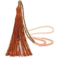 Handmade Woven Layered Y shaped Long Tassel Fringe Crystal Beads ...
