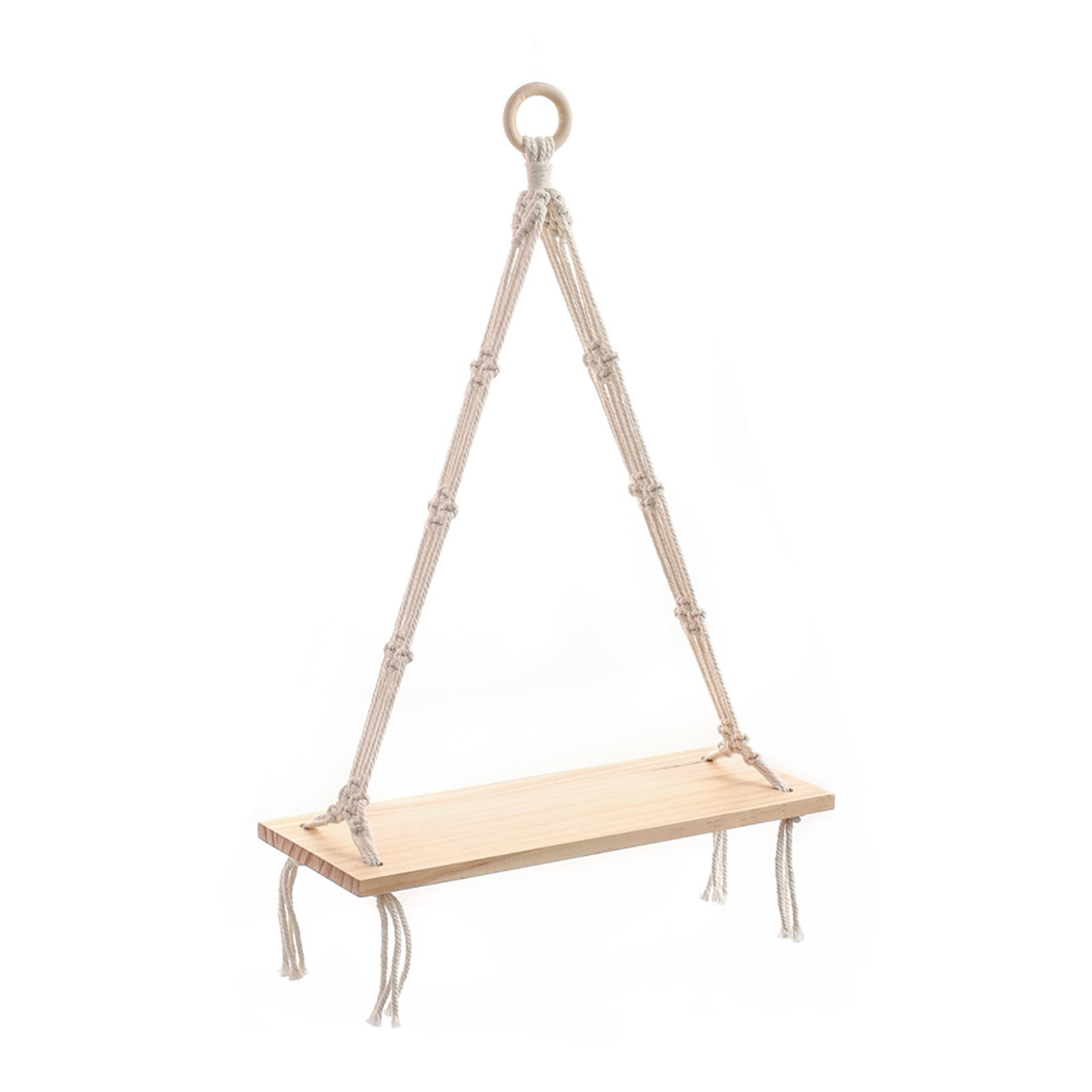 Handmade Woven Macrame Tapestry Wall Hanging Shelf Floating Shelves for ...