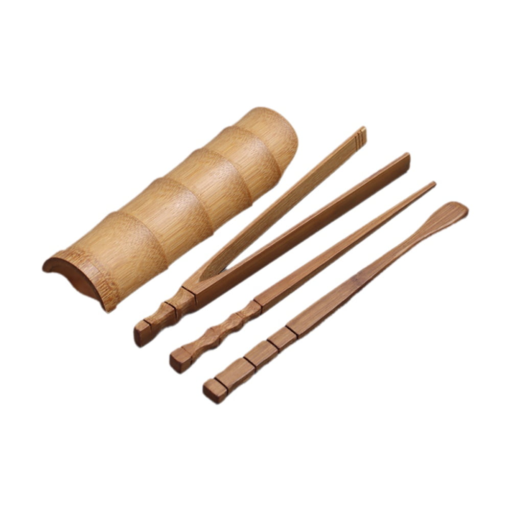 Handmade bamboo tea ceremony six gentlemen tea set three-piece bamboo ...