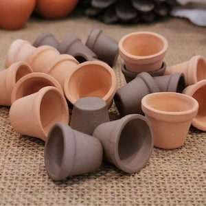 Handmade mini miniature dollhouse flower pot, dollhouse fairy garden ...