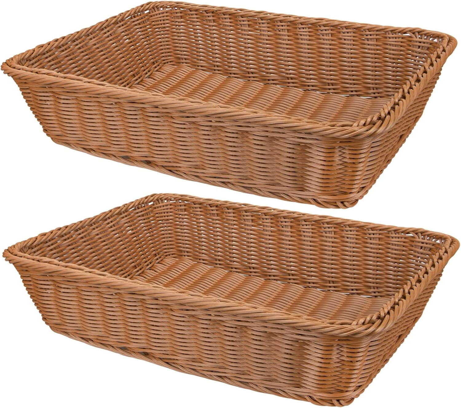 Handmade rattan bread basket, round willow fruit storage bowl ...