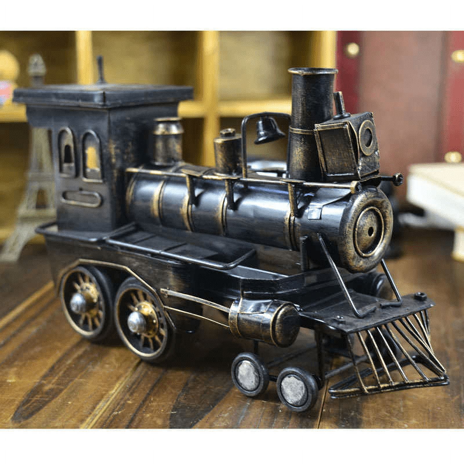 Handmade steam locomotive model retro bar classic creative decoration ...