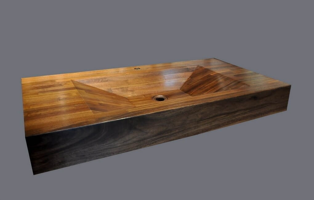 Handmade wooden Teak Wood BathSink,Handcarve basin,Wooden basin ...