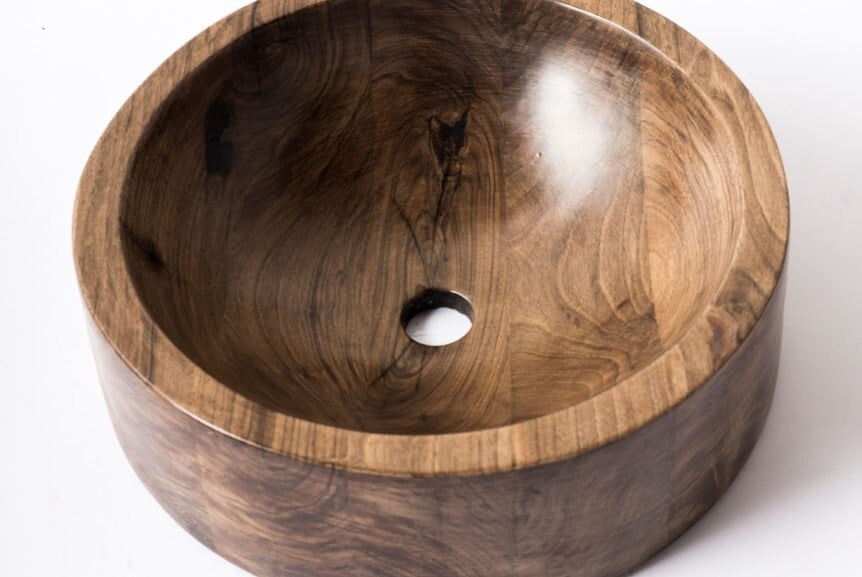 Handmade wooden Teak Wood BathSink,Handcarve basin,Wooden basin ...