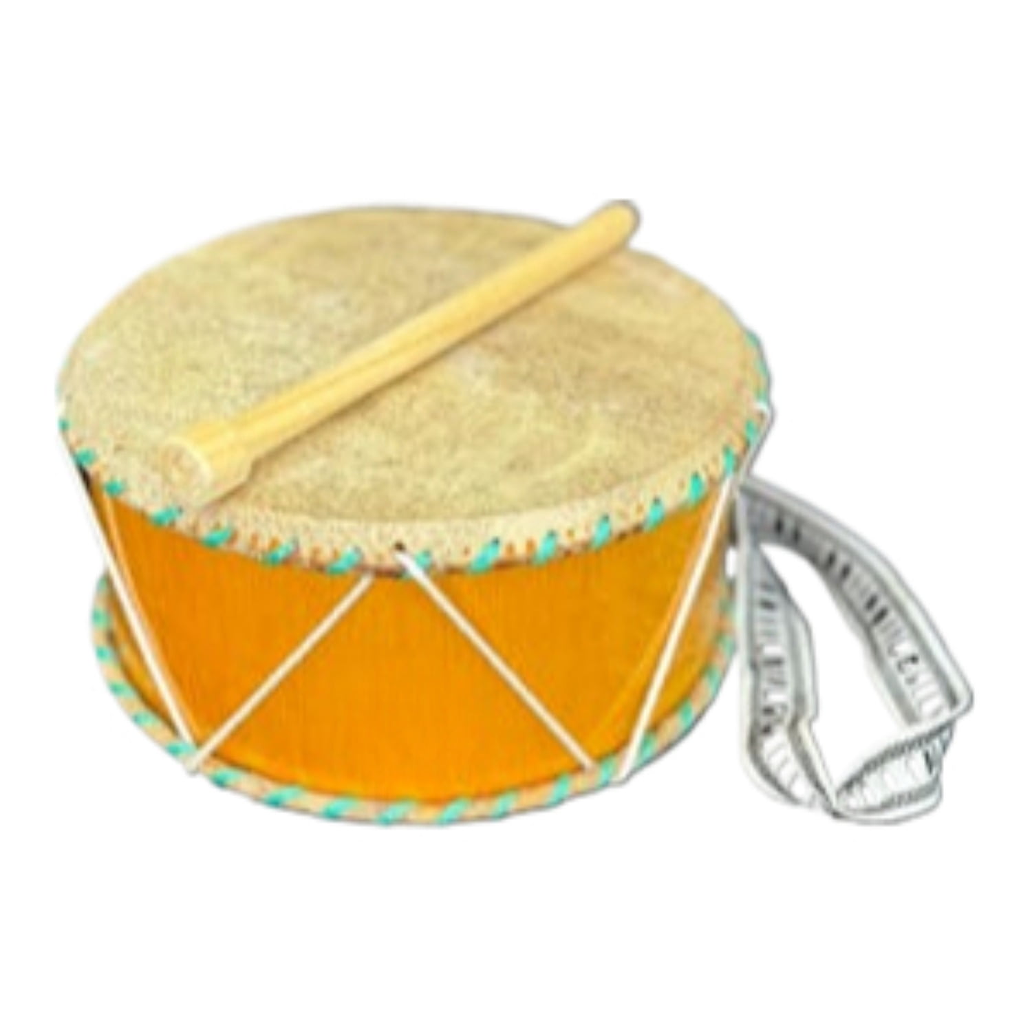 Handmade wooden drum, made of handmade drum skin, mini drum stand, can ...