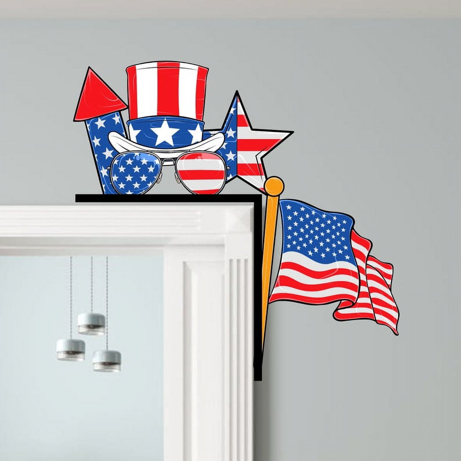 Handmadetneonsign 4th Of July Door Corner Sign, Independence Day Metal ...