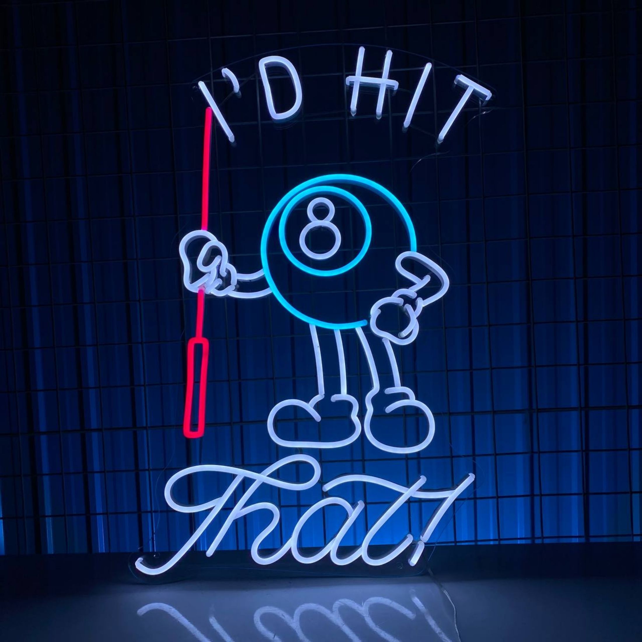 Handmadetneonsign 8 Ball Billiards Neon Sign, Billiards Pool Wall Art ...