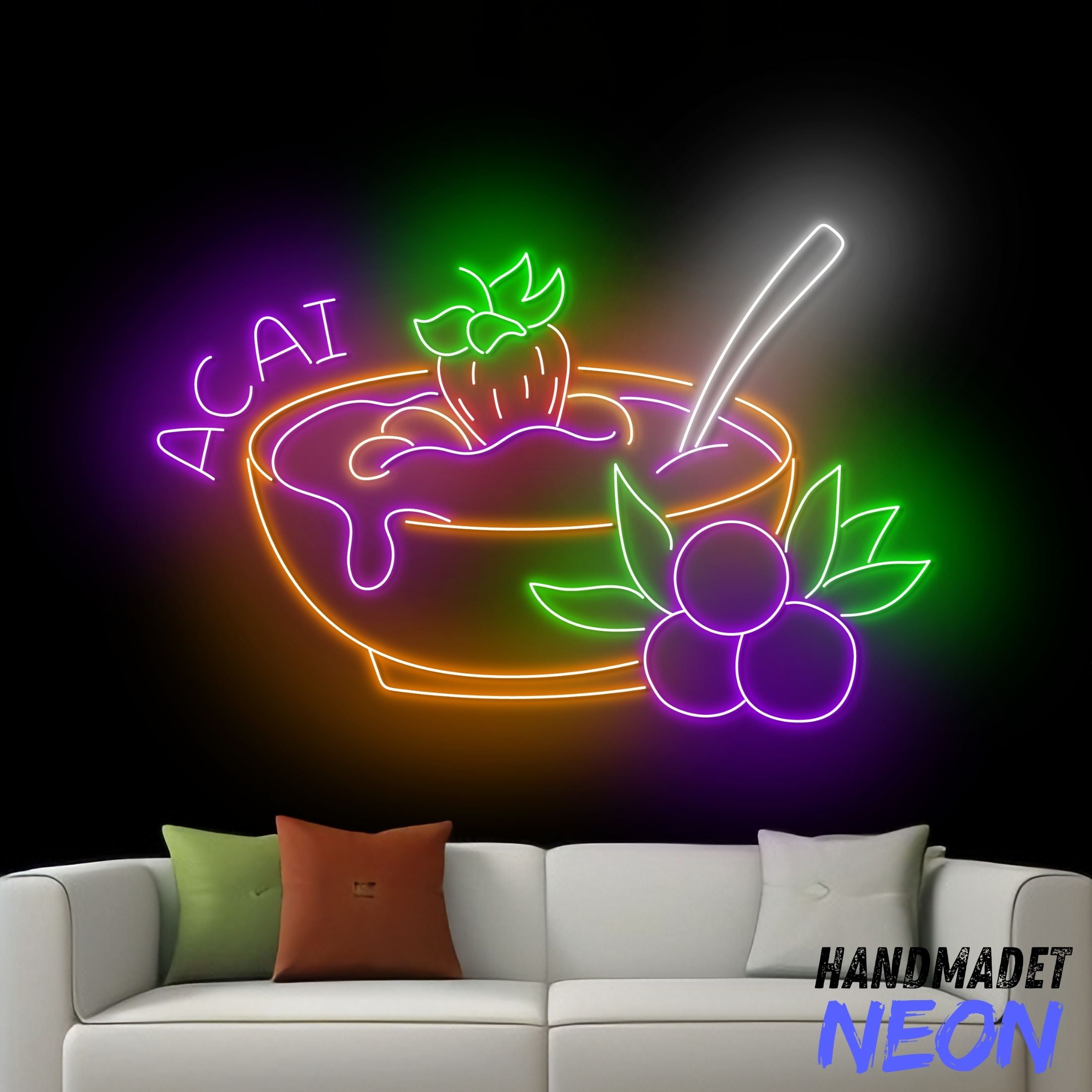 Handmadetneonsign Acai Bowl Neon Sign, Acai Bowl Led Sign, Acai Bowl ...