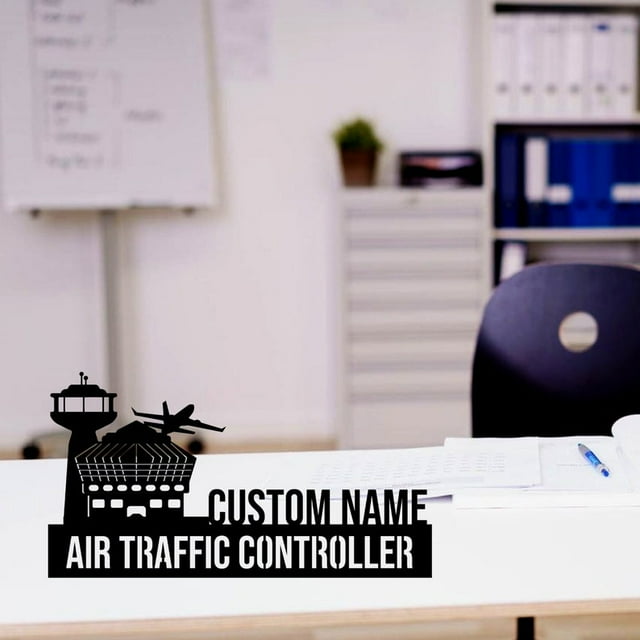 Handmadetneonsign Air Traffic Controller Metal Nameplate, Air Traffic ...