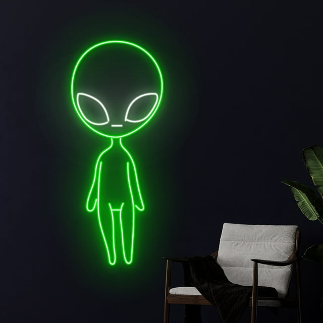 Handmadetneonsign Alien Neon Light, Alien Neon Sign, Alien Led Light ...