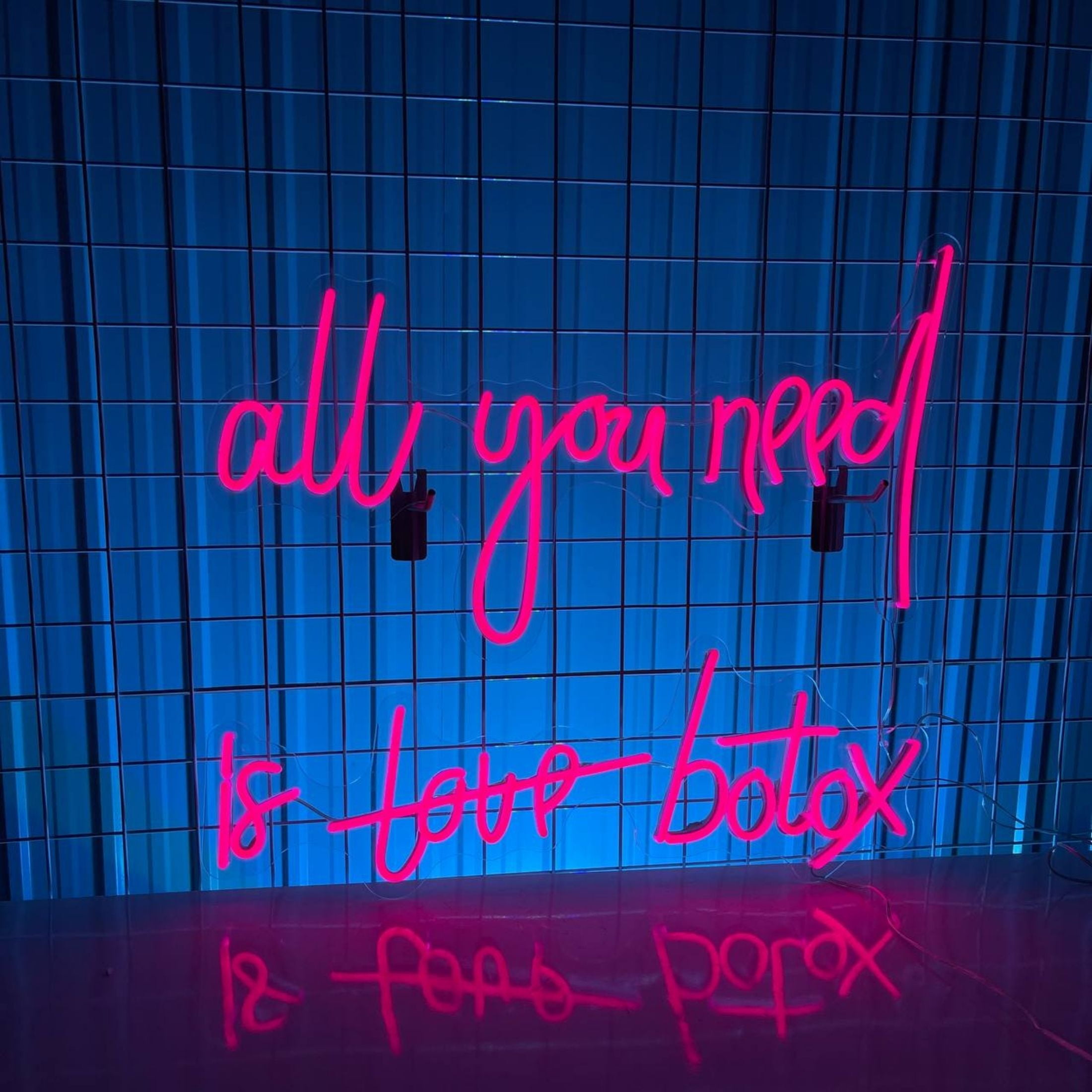 Handmadetneonsign All You Need Is Love Botox Neon Sign, Botox Beauty ...