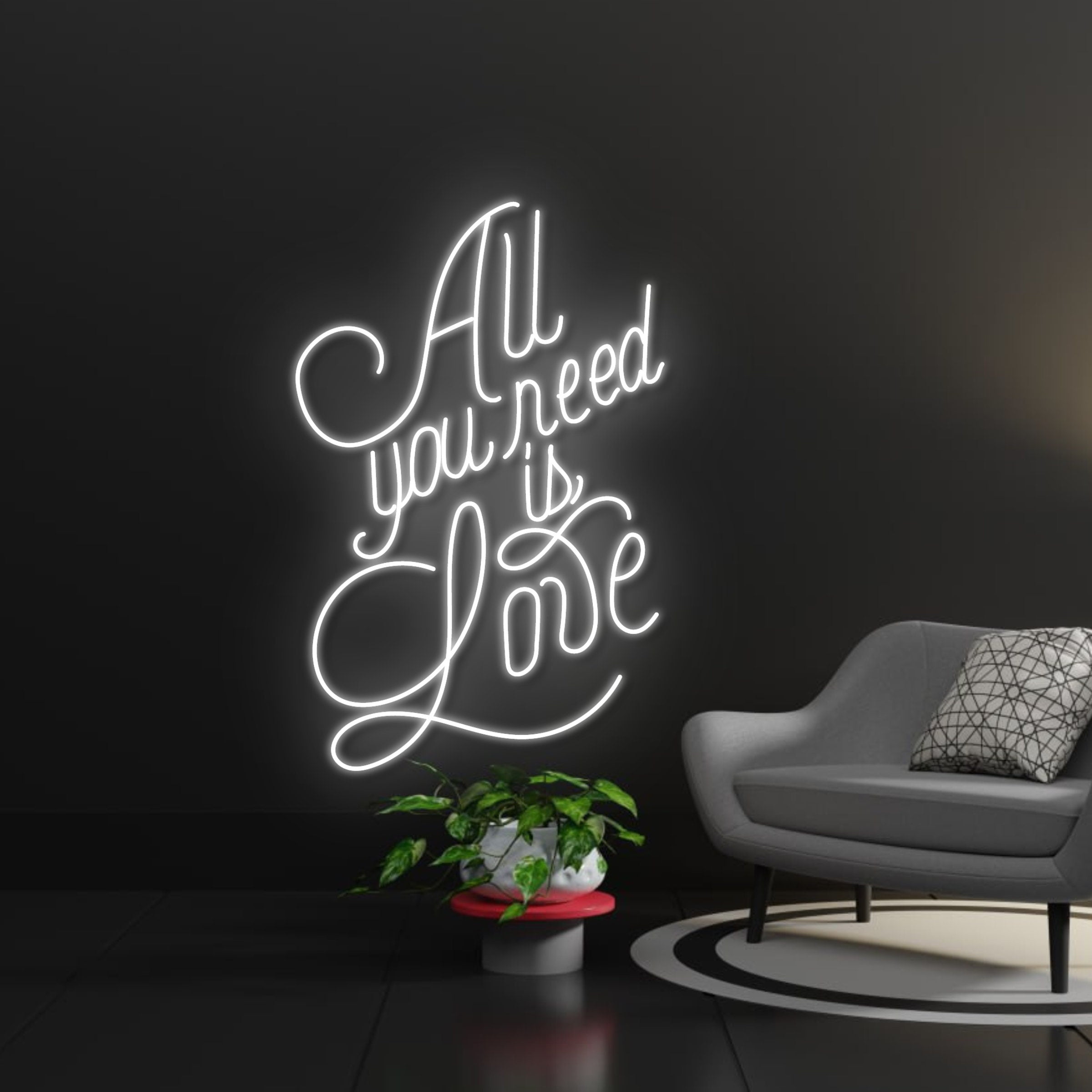 Handmadetneonsign All You Need Is Love Neon Signs, All You Need Is Love ...