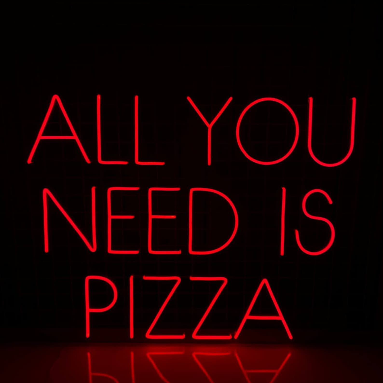 Handmadetneonsign All You Need Is Pizza Neon Light, Personalized Pizza ...