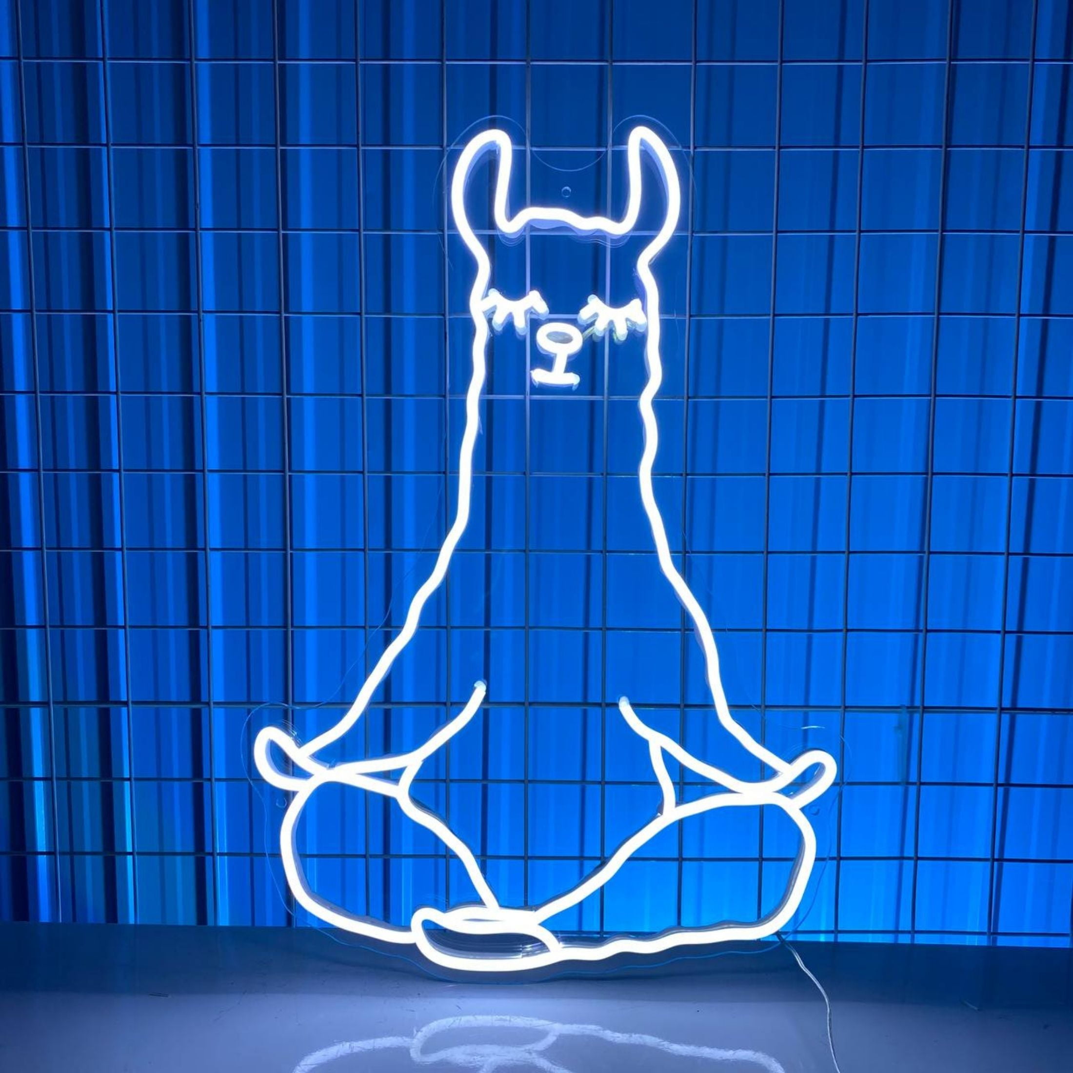 Handmadetneonsign Alpaca Neon Sign, Christmas Lights Wall Art Decor ...