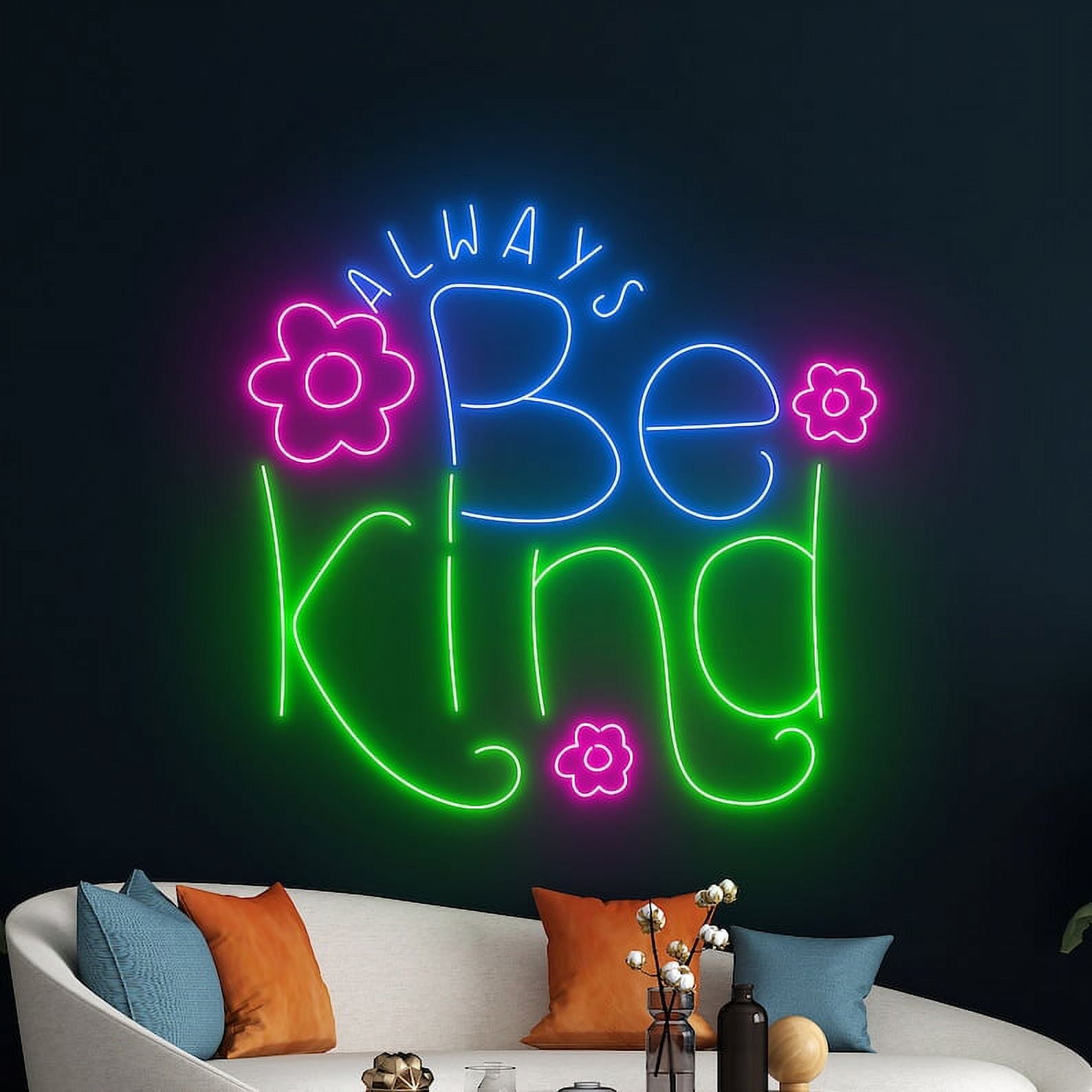 Handmadetneonsign Always Be Kind Wall Art, Always Be Kind Wall Decor ...