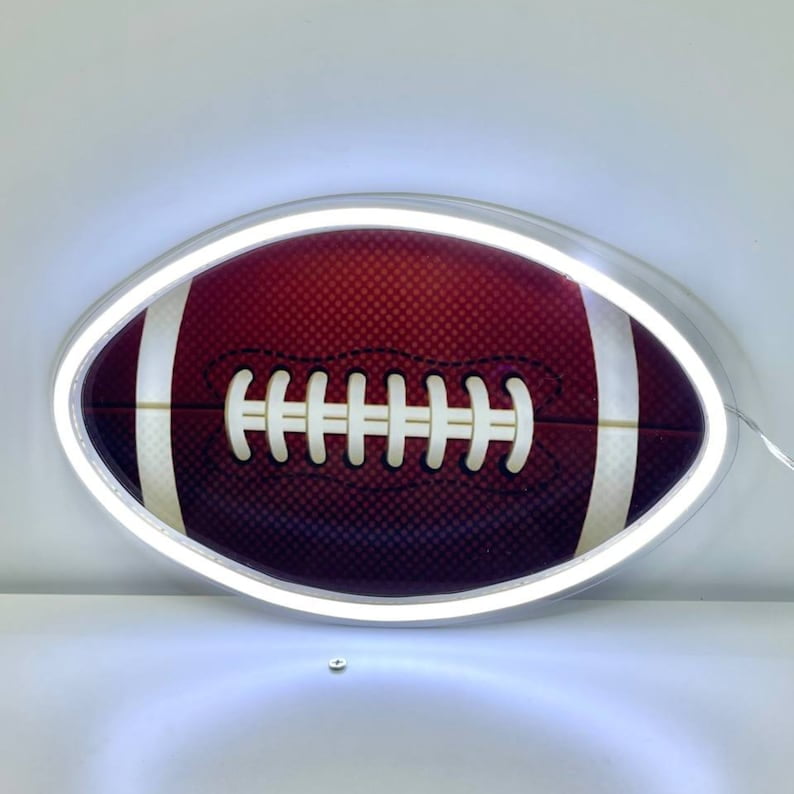 Handmadetneonsign American Football Decal Printed Neon Light, USA ...