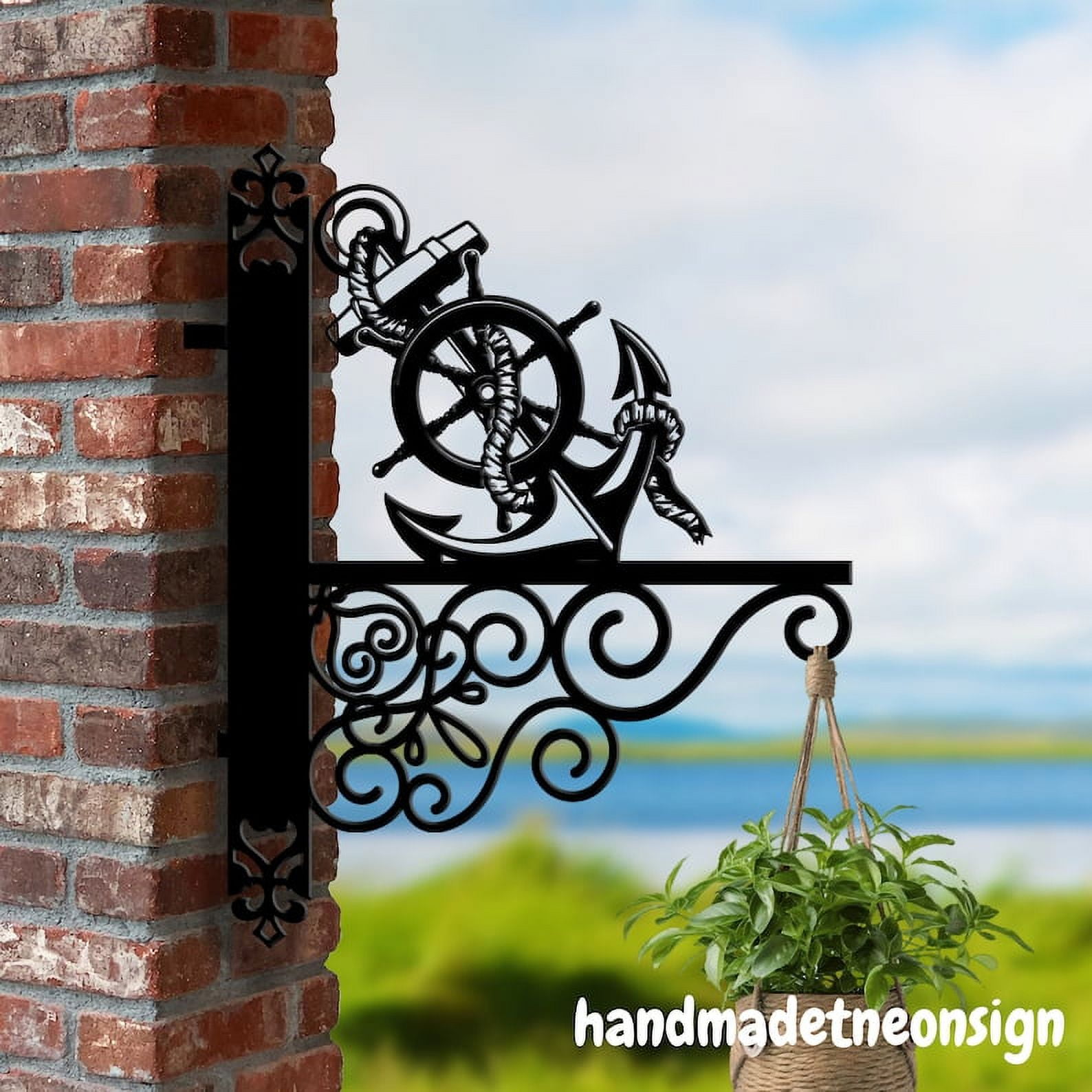 Handmadetneonsign Anchor Hanging Bracket, Anchor Hanging Basket, Anchor ...