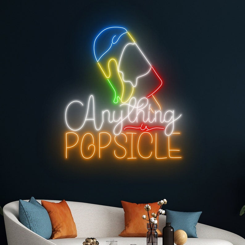 Handmadetneonsign Anything Is Popsicle Neon Sign, Popsicle Neon Wall ...