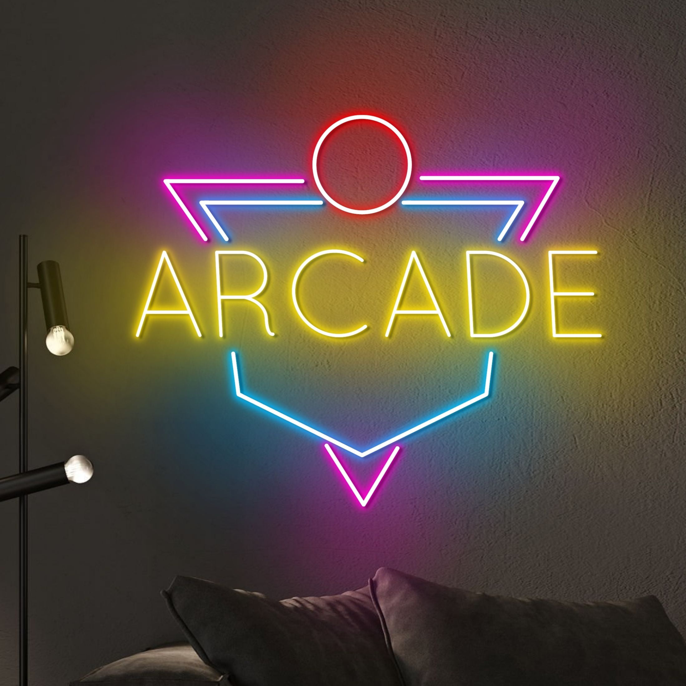 Handmadetneonsign Arcade Neon Sign, Player Neon Light Wall Art Decor ...