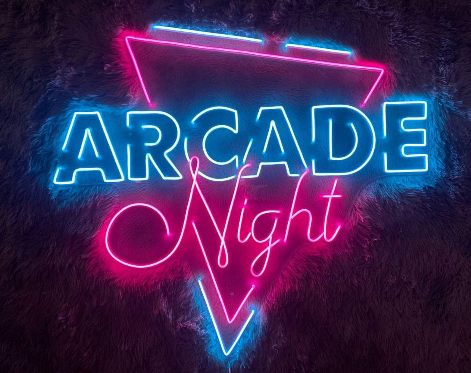 Handmadetneonsign Arcade Night Led Sign, Arcade Neon Sign, Wall Decor ...