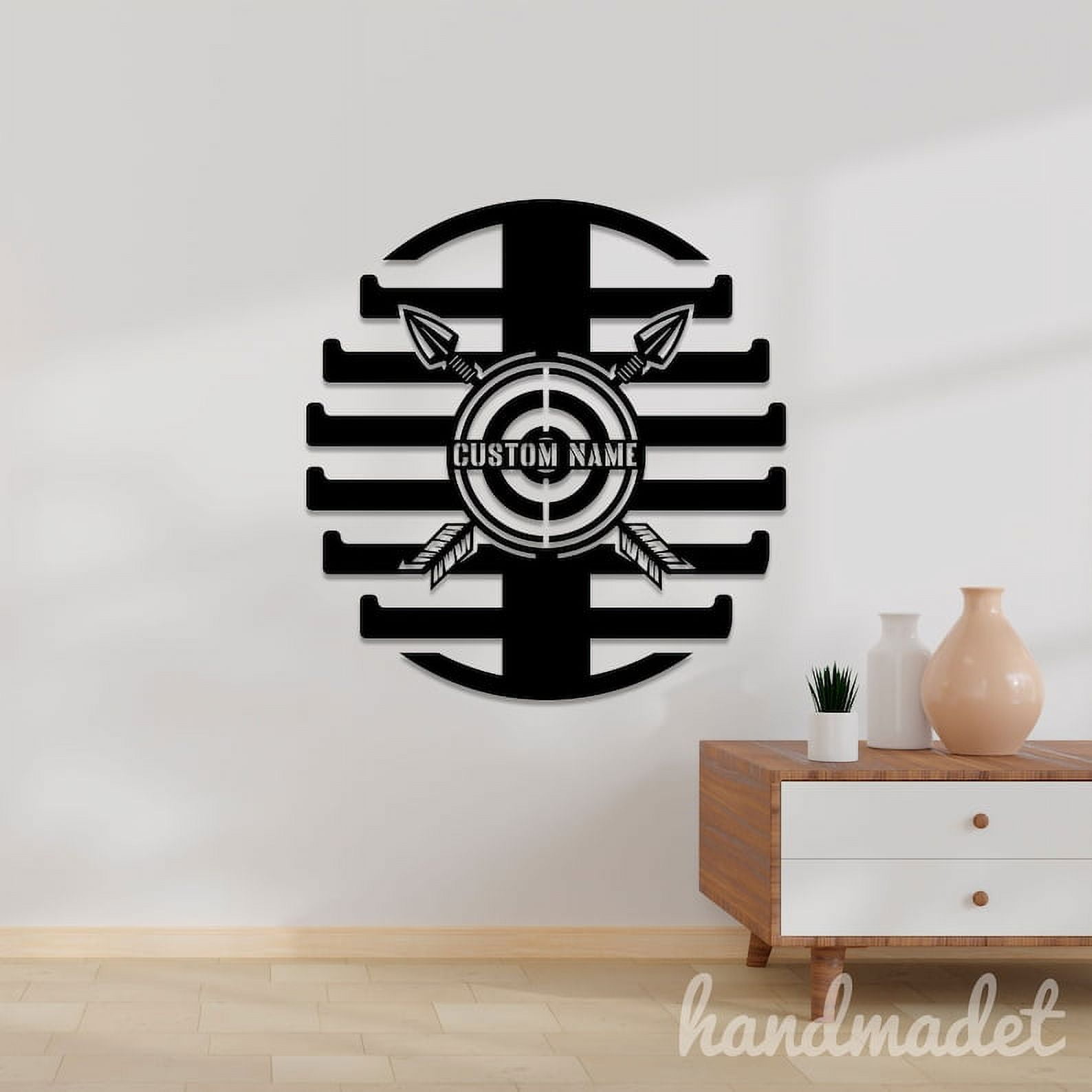 Handmadetneonsign Archery Medal Hanger Metal Wall Art Light, Archery ...