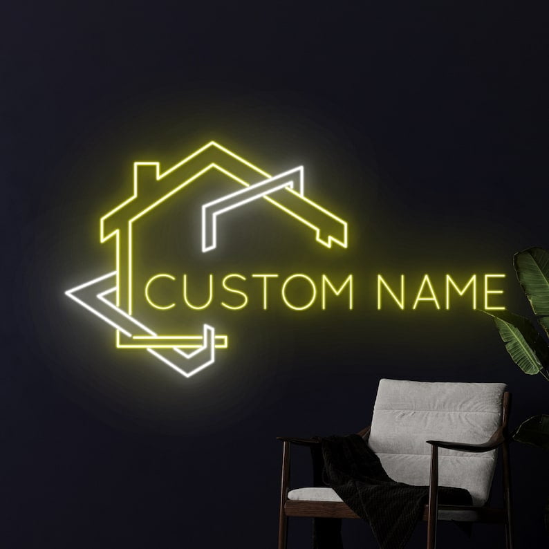 Handmadetneonsign Architecture Led Sign, Construction Neon Light, House ...